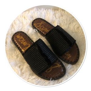 Sam Edelman | Shoes | Sam Edelman Glenda Raffia Slide Sandal Size 65 ...